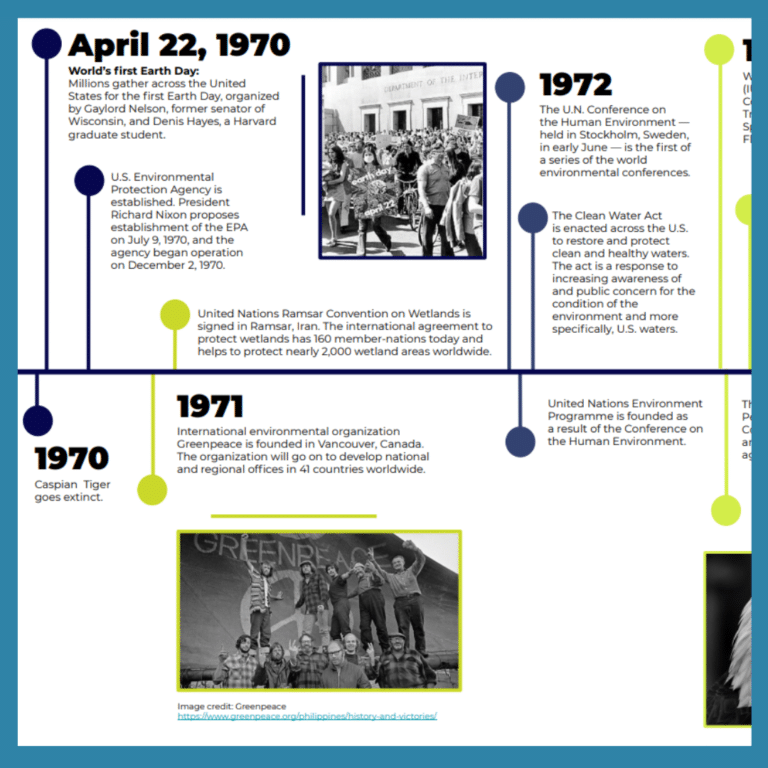 Environmental History Timelines - Earth Day