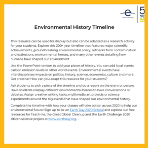 Environmental History Timelines - Earth Day